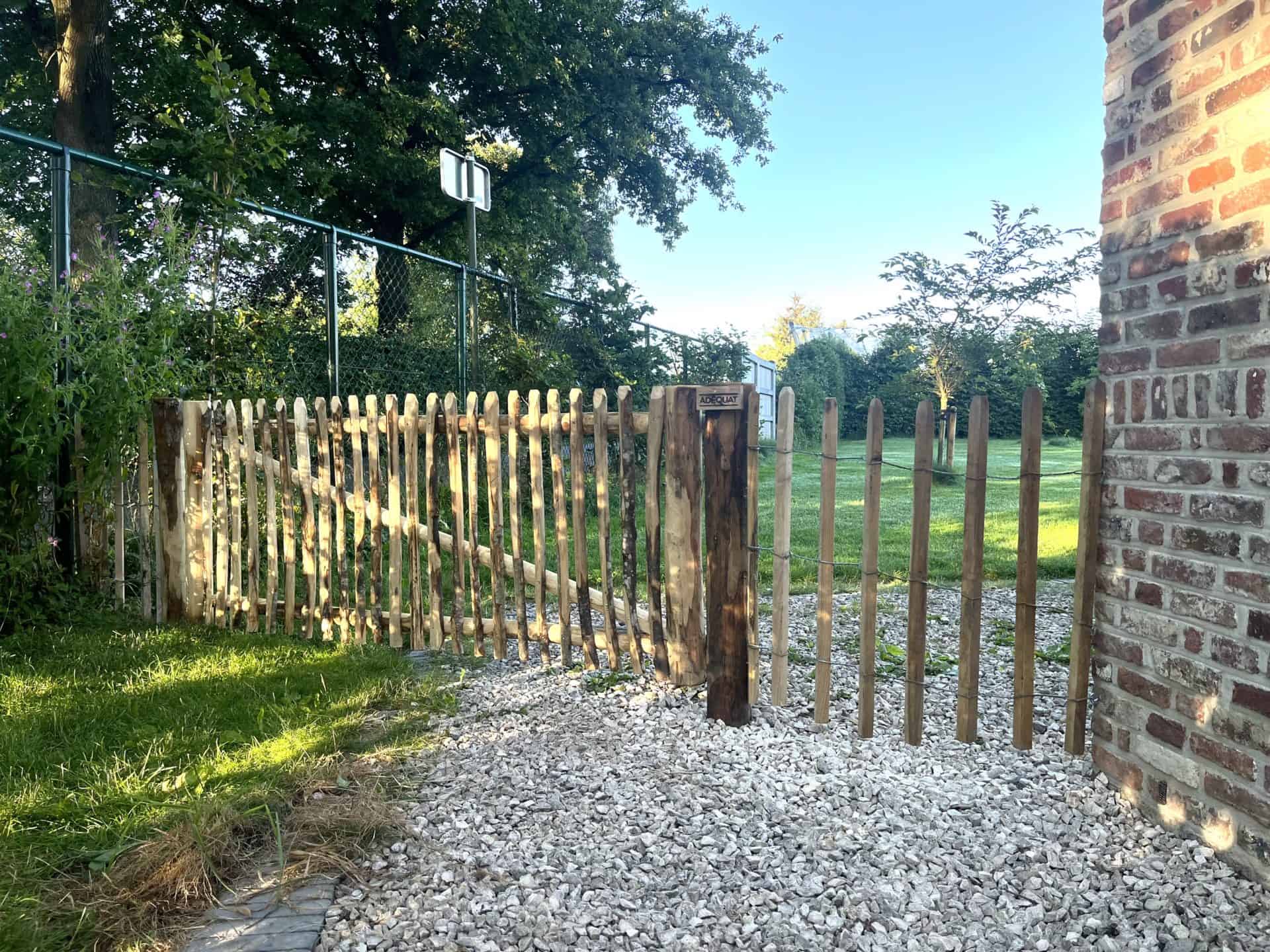 Schapenhek poort kastanje enkel 80 cm hoog - Adéquat